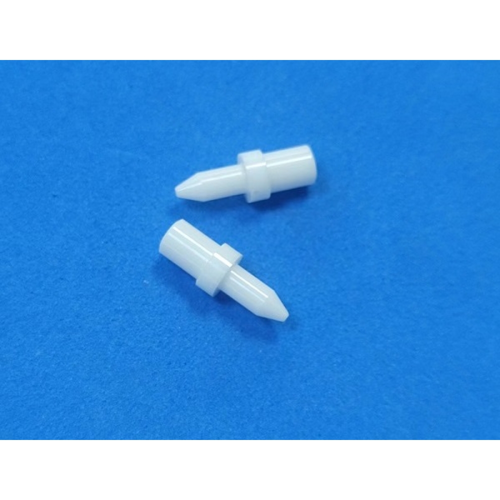 Ceramic positioning pins for straightness testing