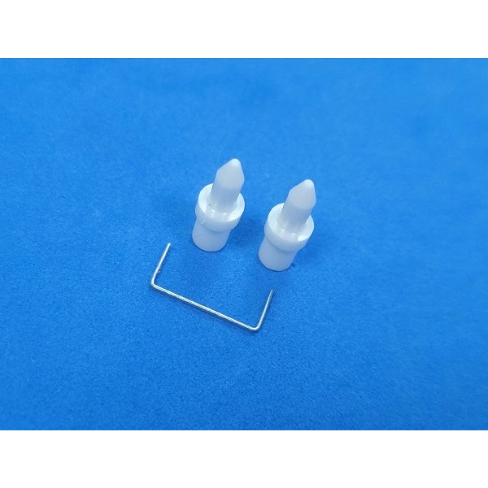 Ceramic positioning pins for straightness testing